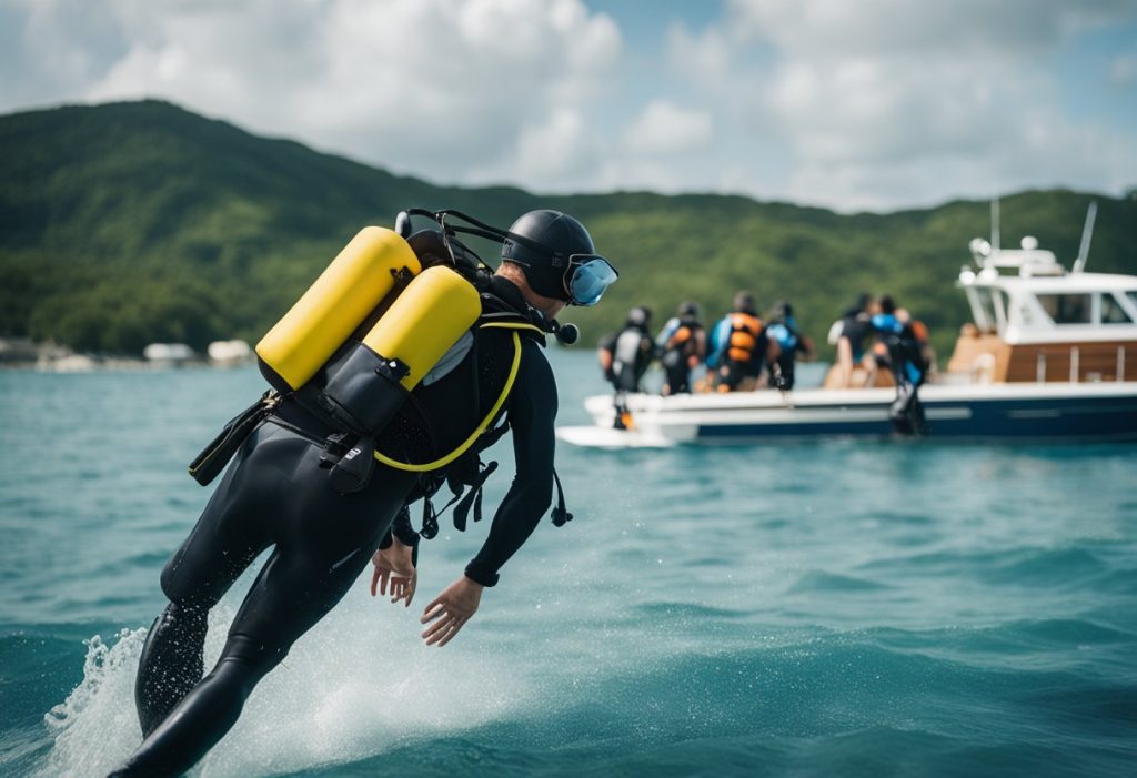 Why Do Scuba Divers Fall Backwards - OC Scuba Center